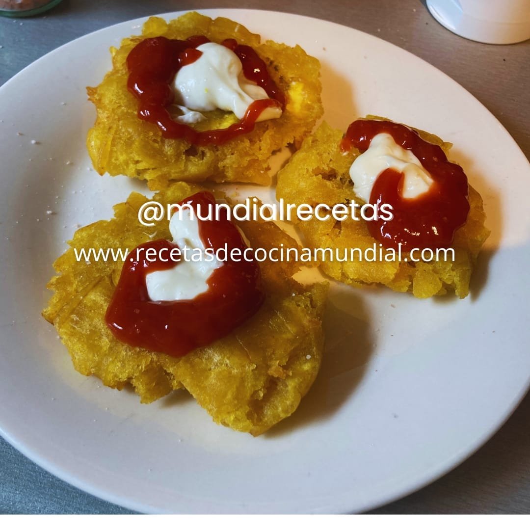 Tostones con Salsa Ketchup y Mayonesa: Crujientes, Deliciosos y Fáciles ...